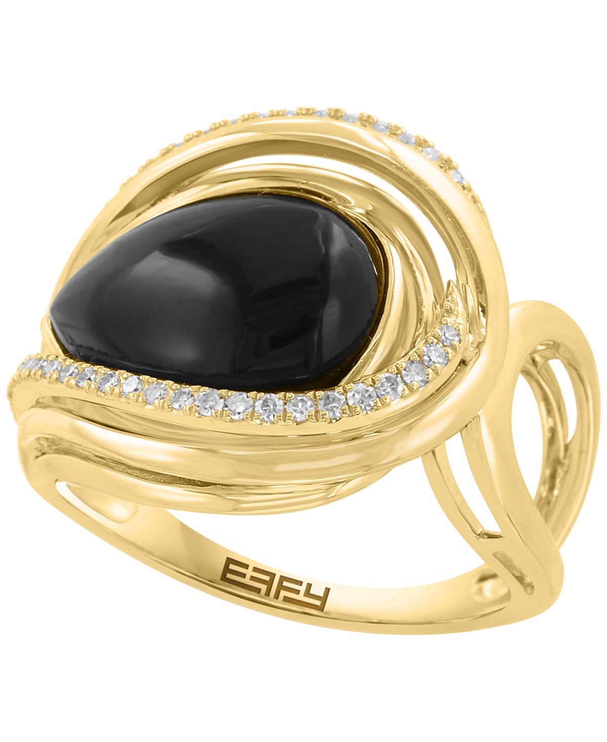 Click here for Effy Collection Onyx (14x10mm) & Diamond (1/6 ct.... prices