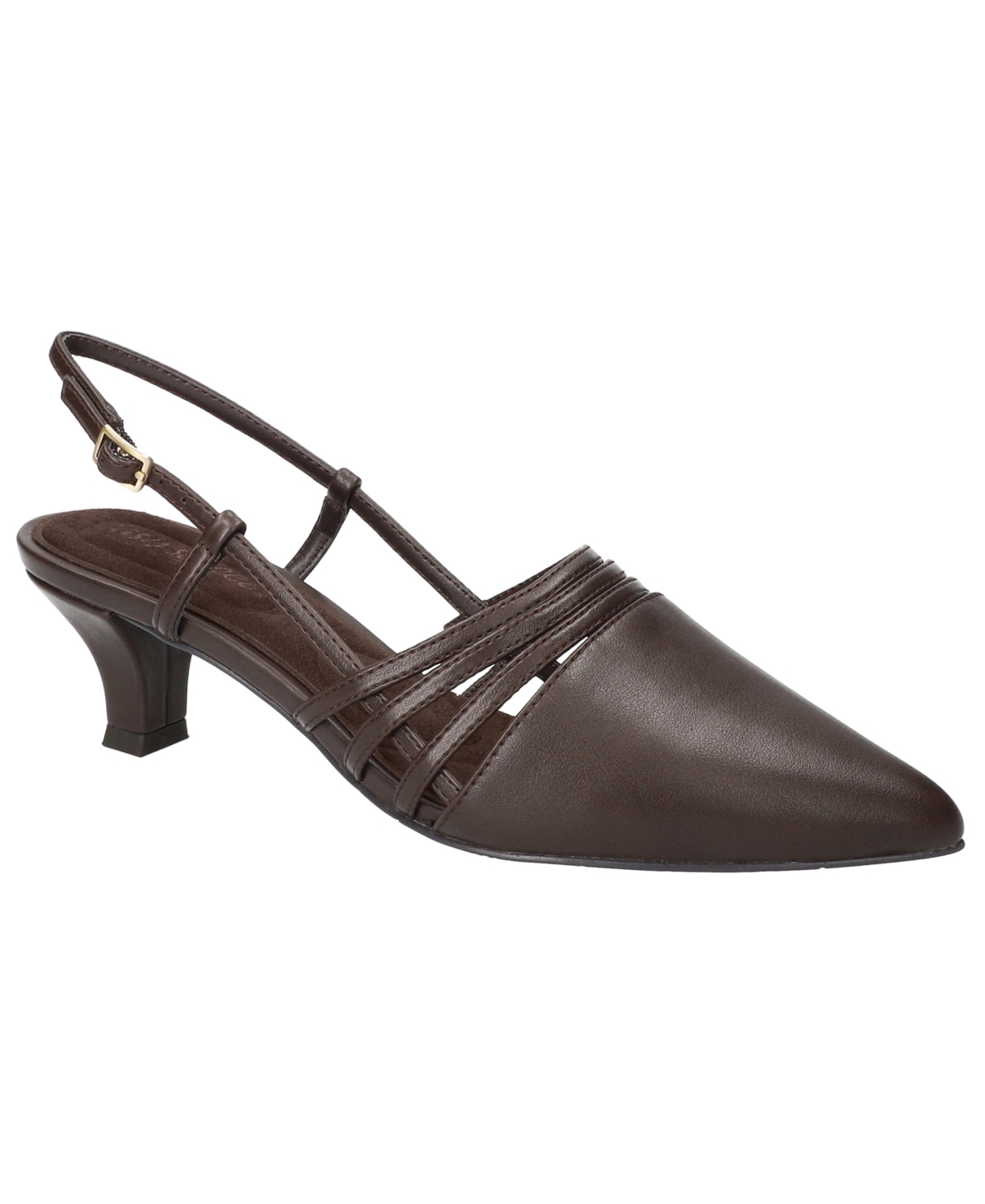 Click here for Easy Street Womens Aura Slingback Pumps - Brown prices