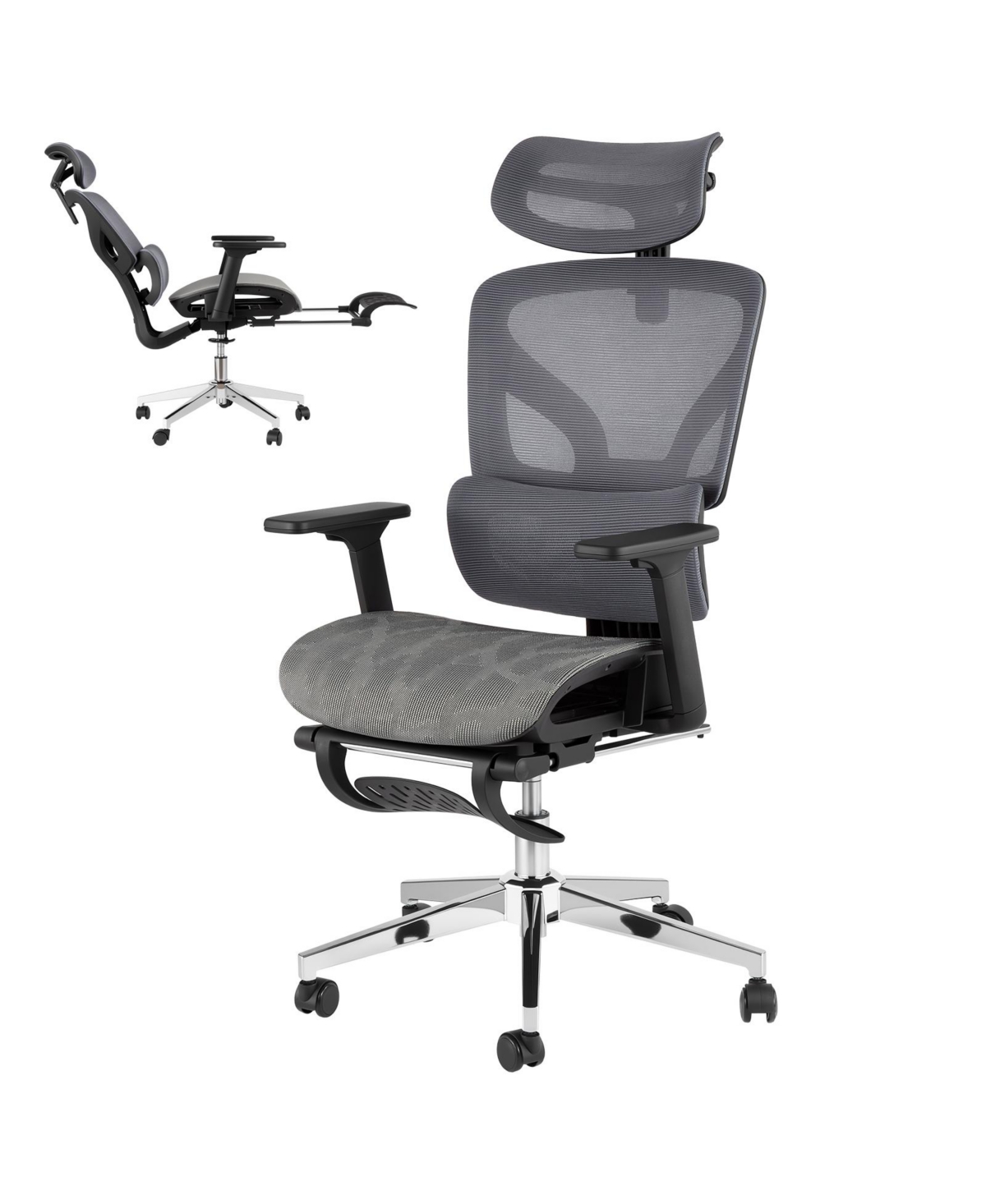 Click here for homfan Ergonomic High Back Mesh Office Chair - 3D... prices