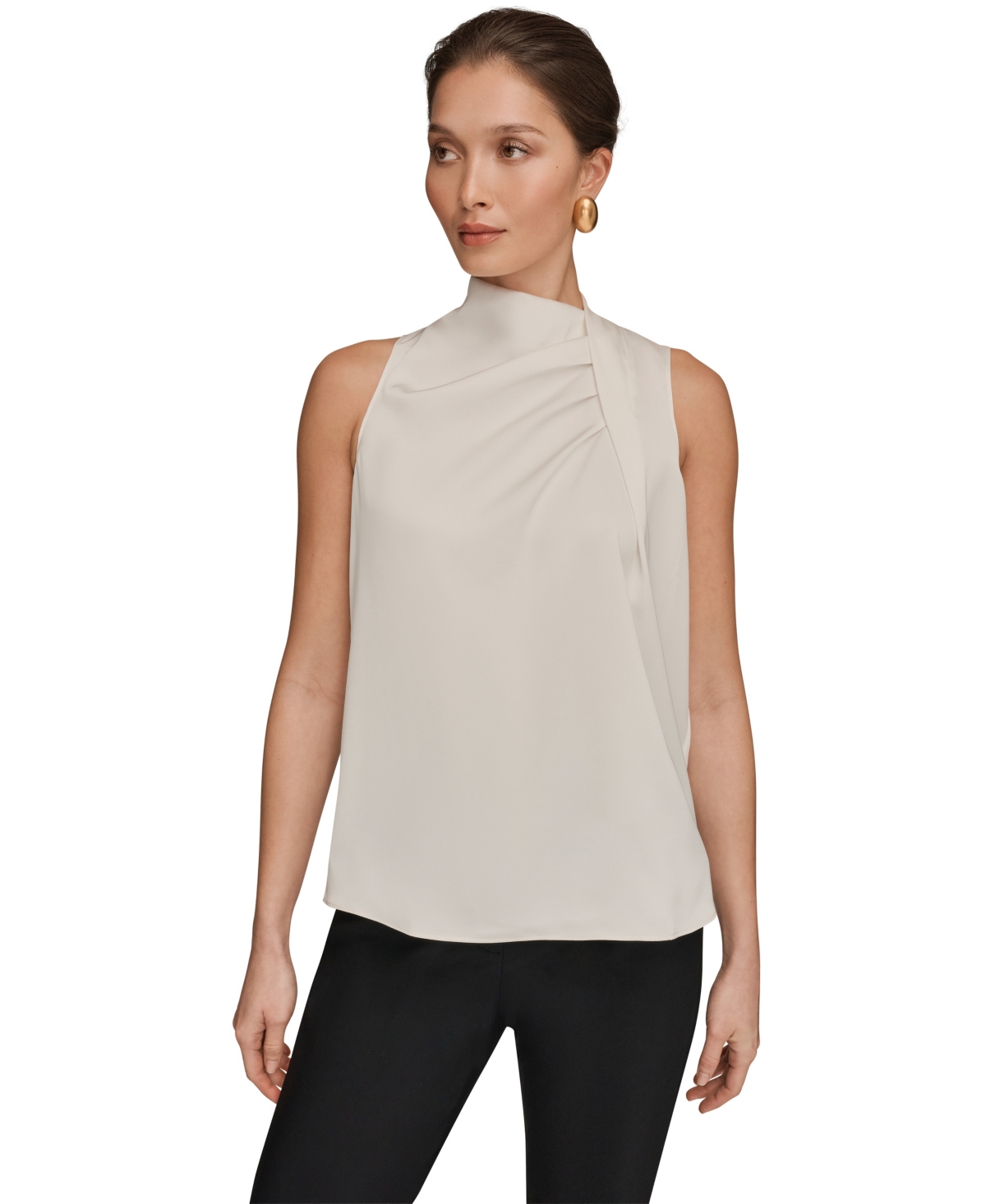 Click here for Donna Karan New York Womens Sleeveless Twist-Front... prices