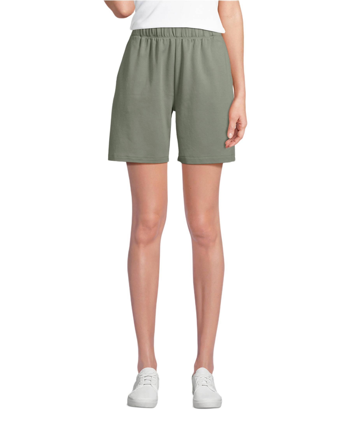 Click here for Lands End Petite Sport Knit High Rise Elastic Wais... prices