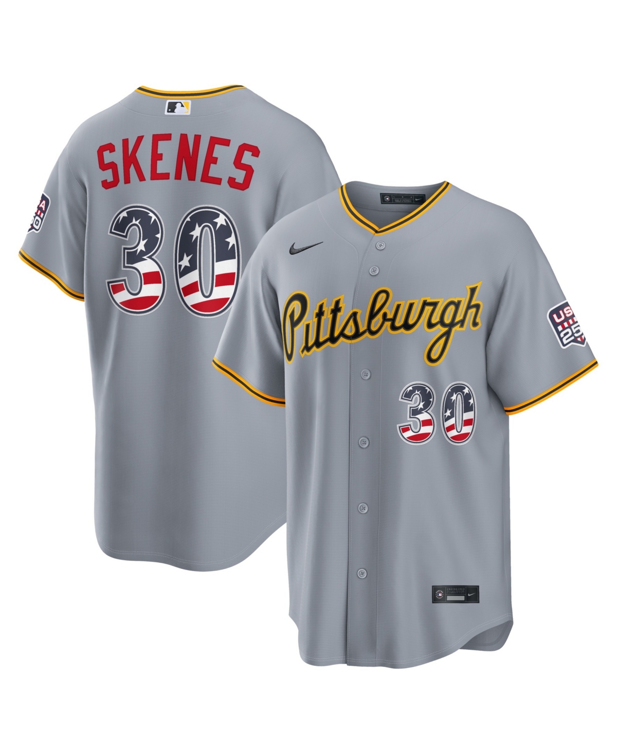 Click here for Nike Mens Paul Skenes Gray Pittsburgh Pirates Usa... prices