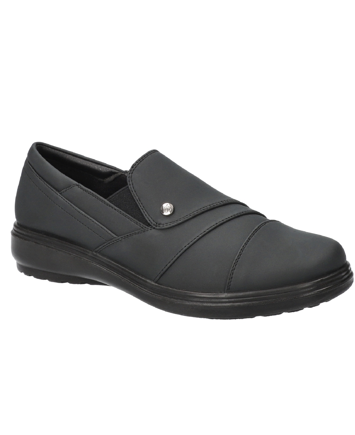 Click here for Easy Street Womens Zilla Slip-On Flats - Black prices