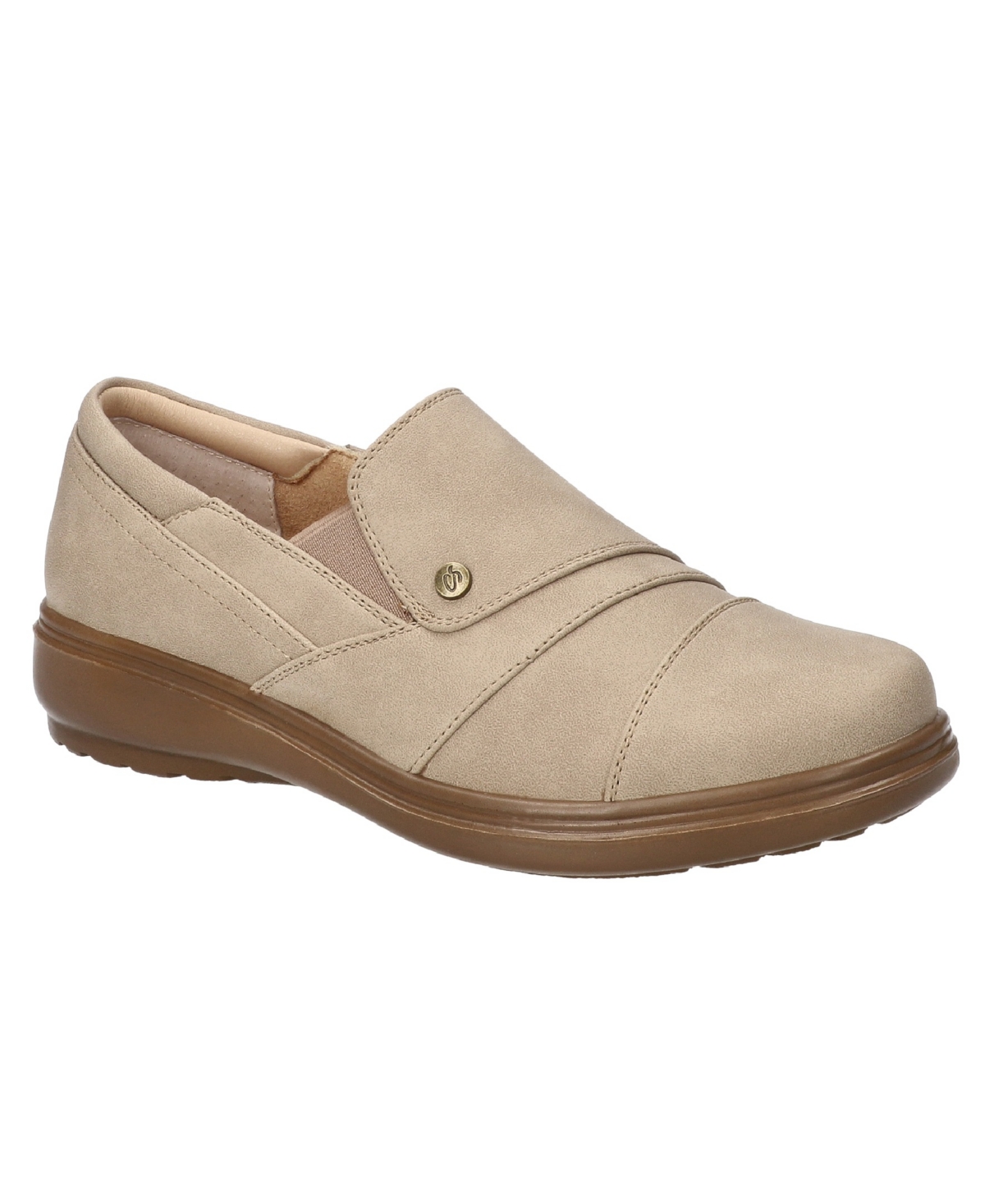 Click here for Easy Street Womens Zilla Slip-On Flats - Natural prices