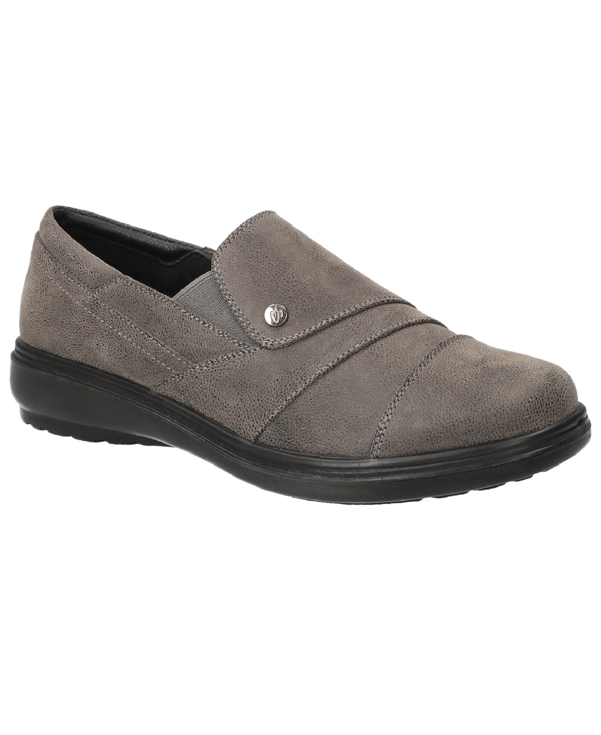 Click here for Easy Street Womens Zilla Slip-On Flats - Gray Matt... prices