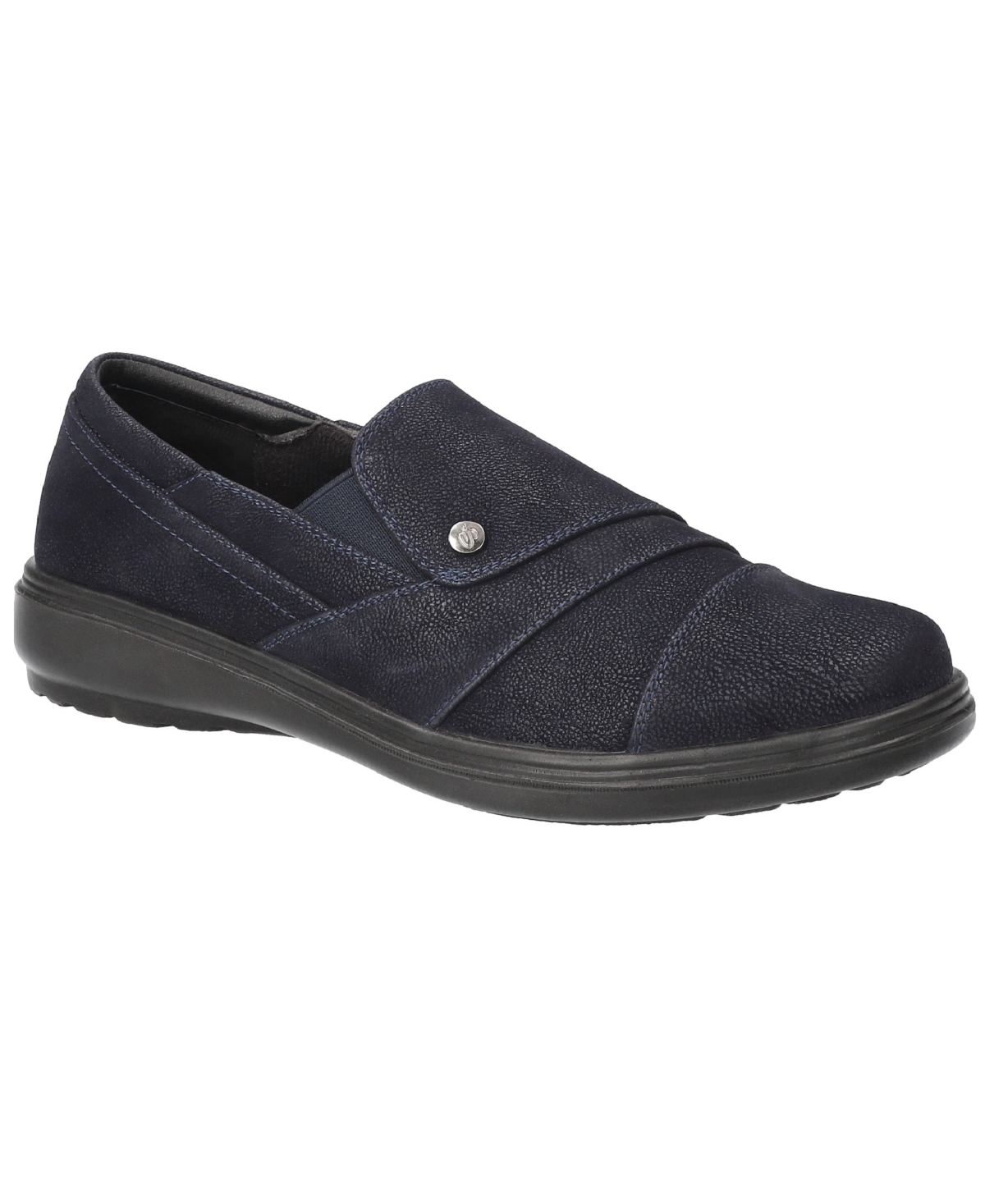Click here for Easy Street Womens Zilla Slip-On Flats - Navy Matt... prices