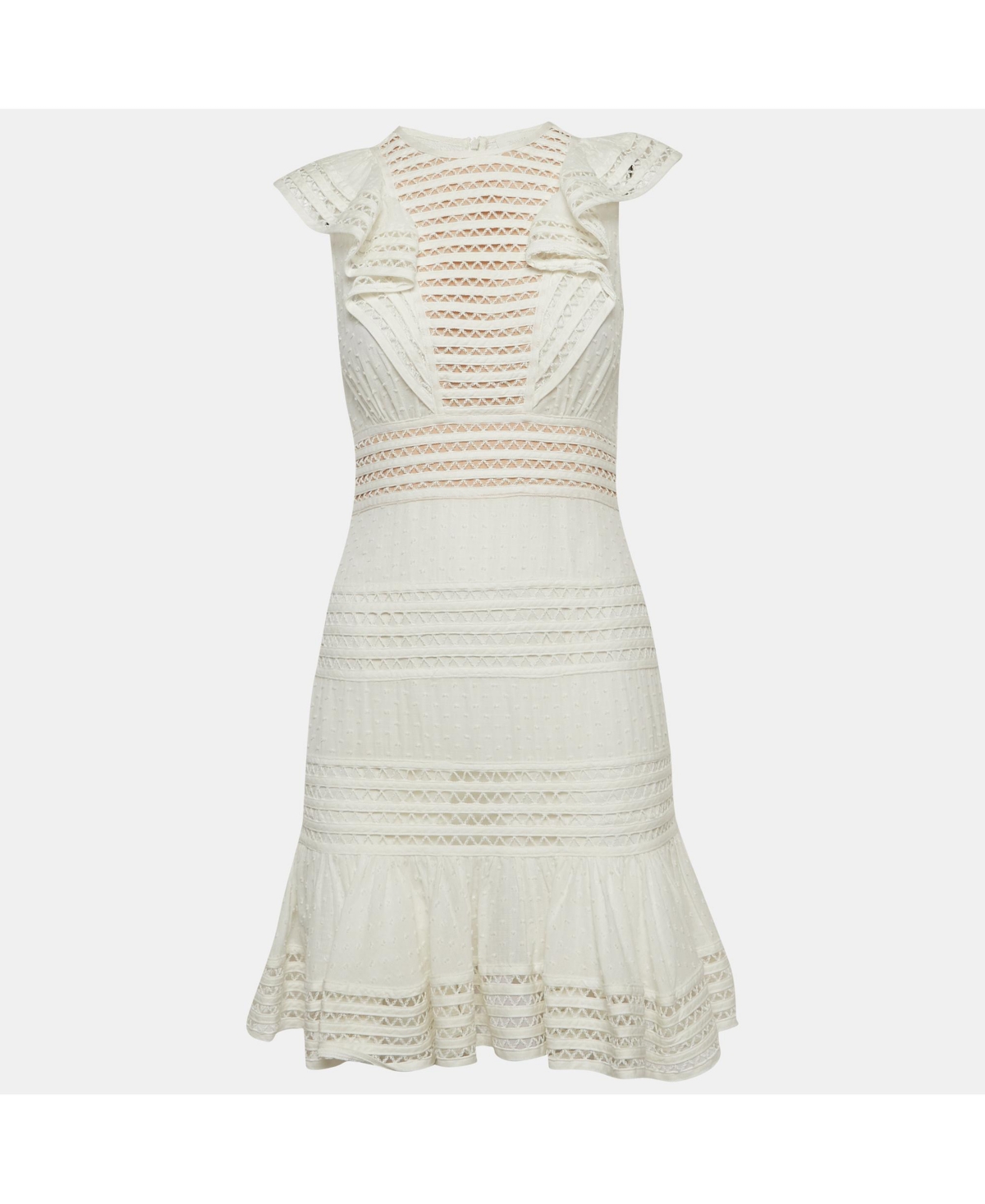 Click here for Pre-Owned Zimmermann Womens Cotton and Lace Ruffle... prices