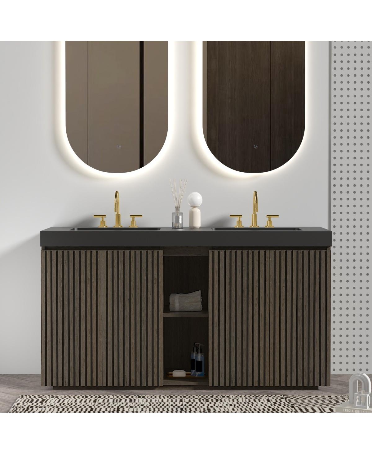 Click here for Sillysis 60 Inch Double Sink Bathroom Vanity with... prices