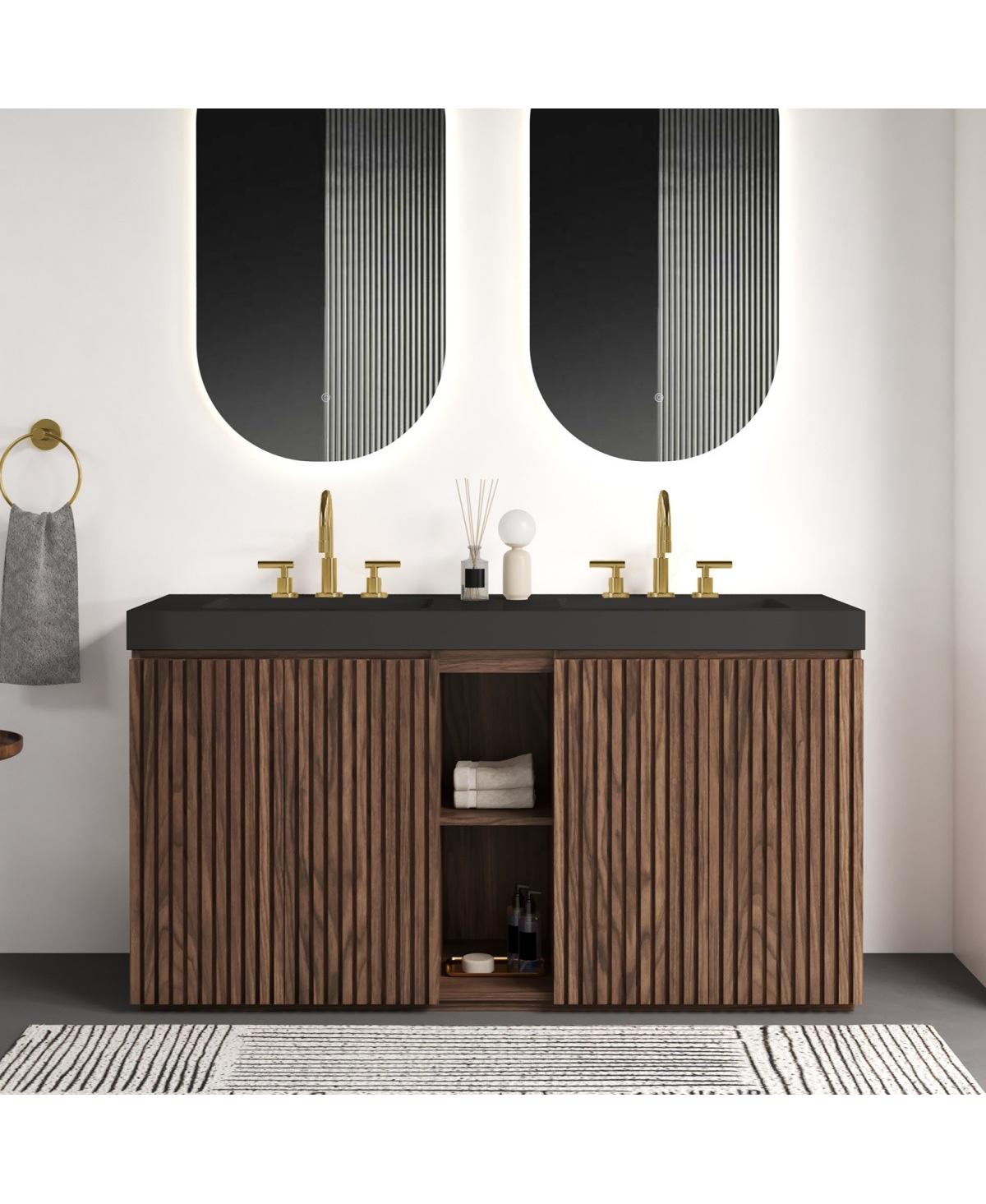Click here for Sillysis 60 Inch Double Sink Bathroom Vanity with... prices