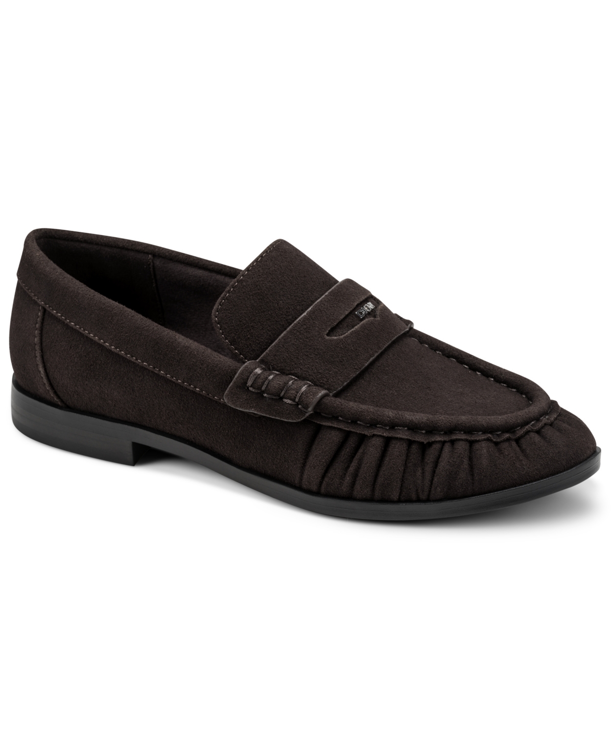 Click here for Dkny Womens Dawes Slip-On Loafers - Brown prices