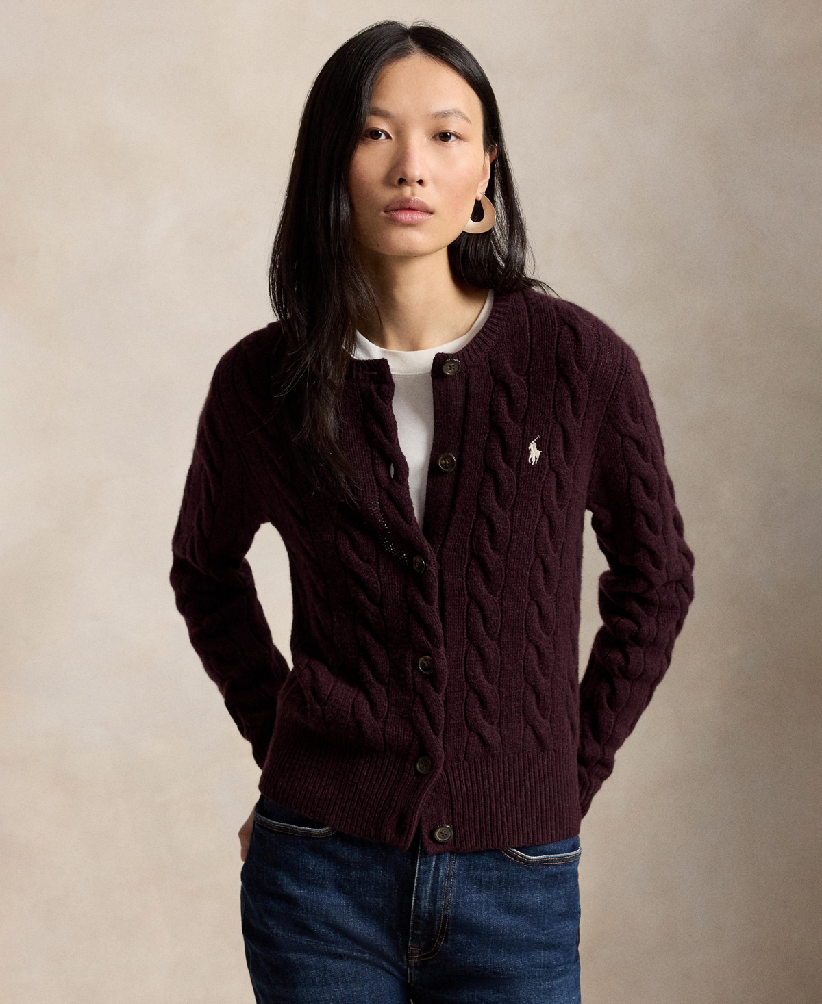 Click here for Polo Ralph Lauren Womens Cable-Knit Wool-Cashmere... prices