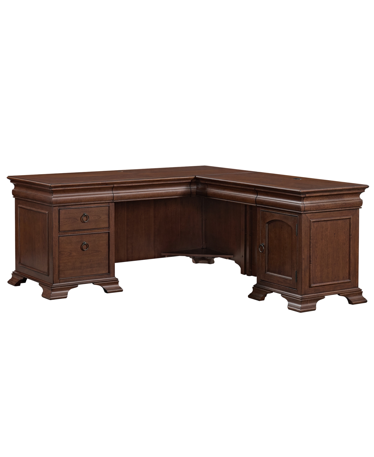 Click here for Nelman 30.5 Wood L-Shaped Desk - Brown prices