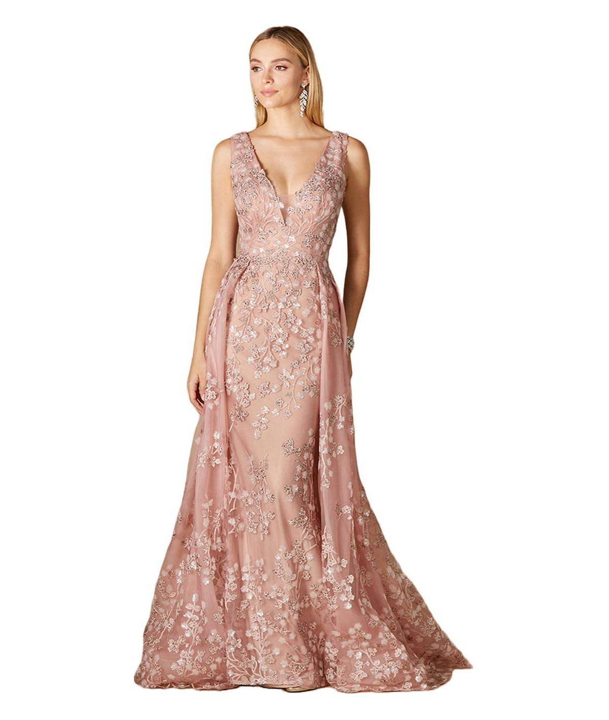 Click here for Lara Womens Floral Applique Overskirt Dress - Blus... prices