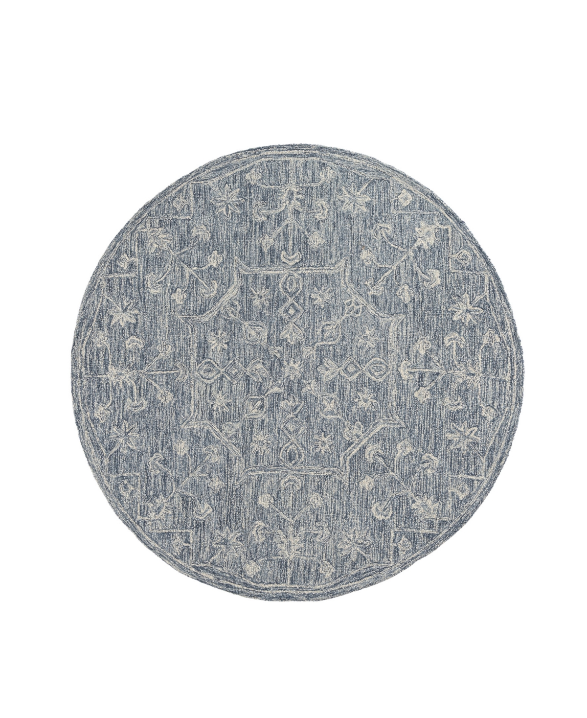 Click here for Lr Home Cypress Jun-571 5x5 Round Area Rug - Blue prices