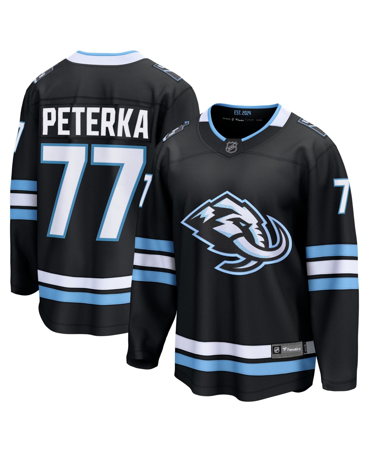 Click here for Fanatics Mens Jj Peterka Black Utah Mammoth Home B... prices