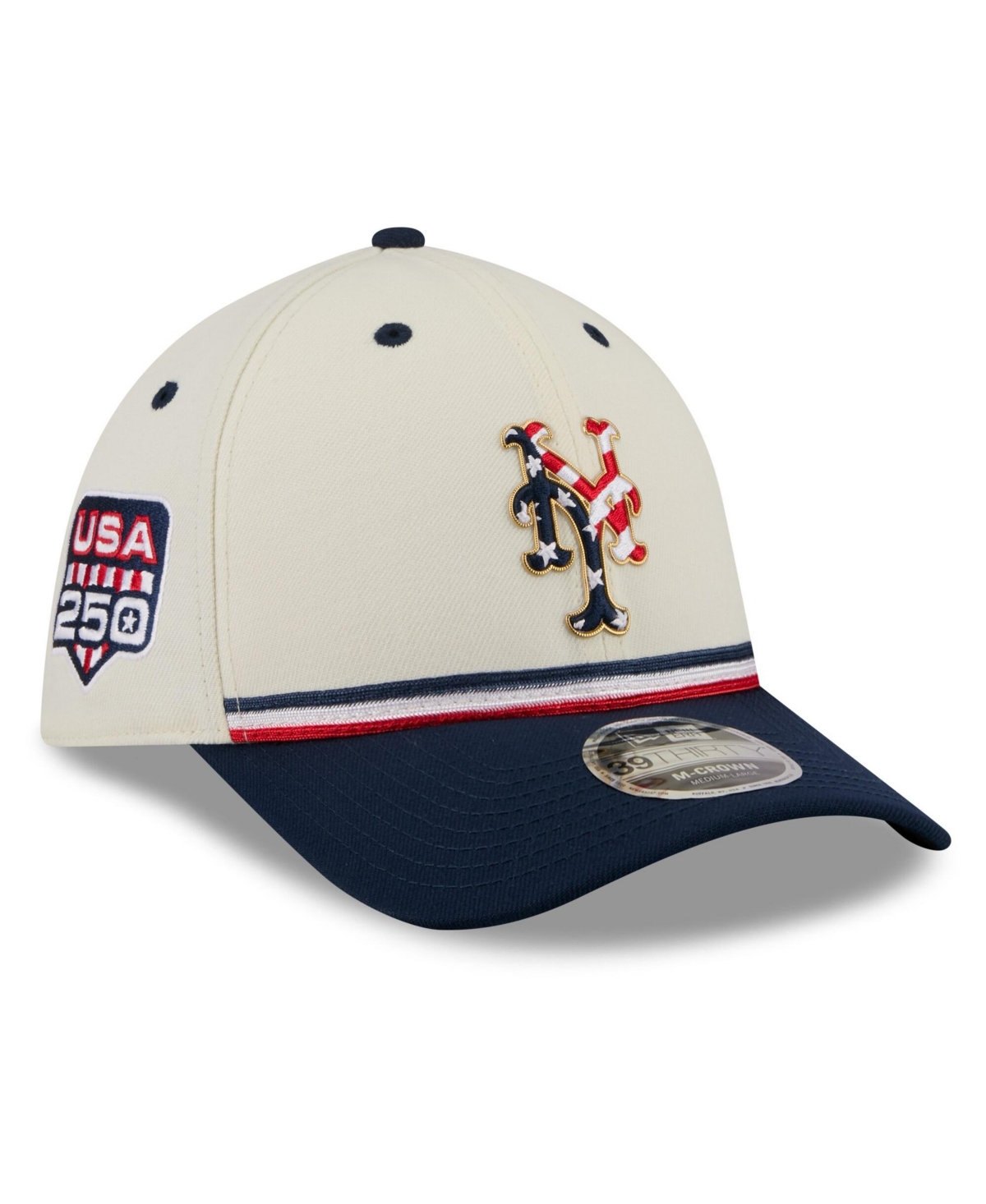 Click here for New Era Mens Cream/Navy New York Mets Usa 250 Four... prices