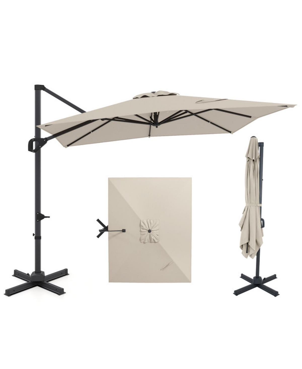 Click here for Gouun 11 x 9 Ft Rectangular Cantilever Patio Umbre... prices