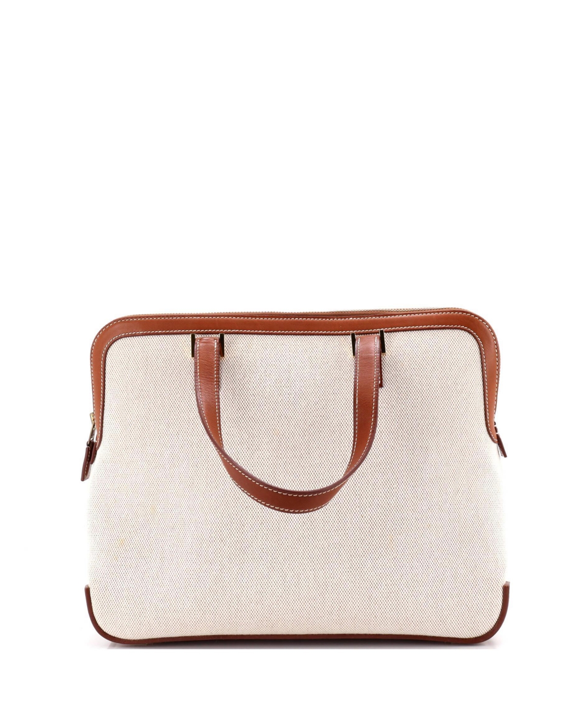 Click here for Pre-Owned HERMES Escapada Handbag Toile with Leath... prices