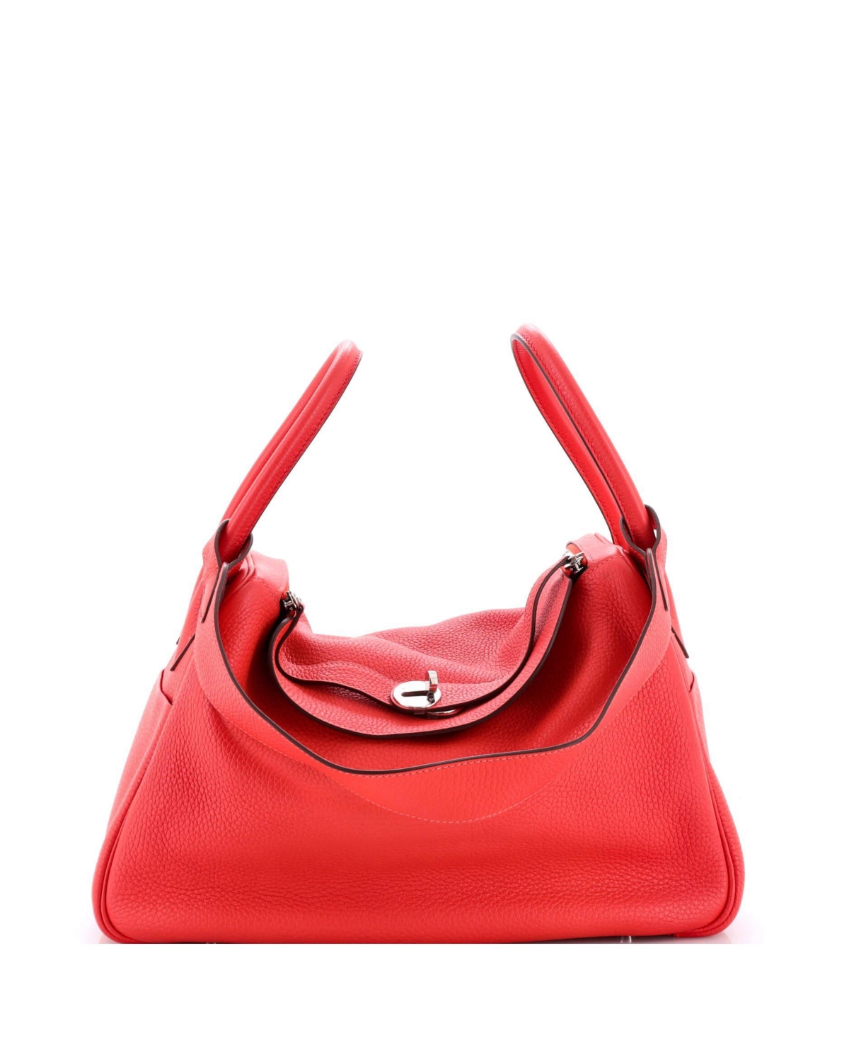 Click here for Pre-Owned HERMES 34 Lindy Bag Clemence - Red prices