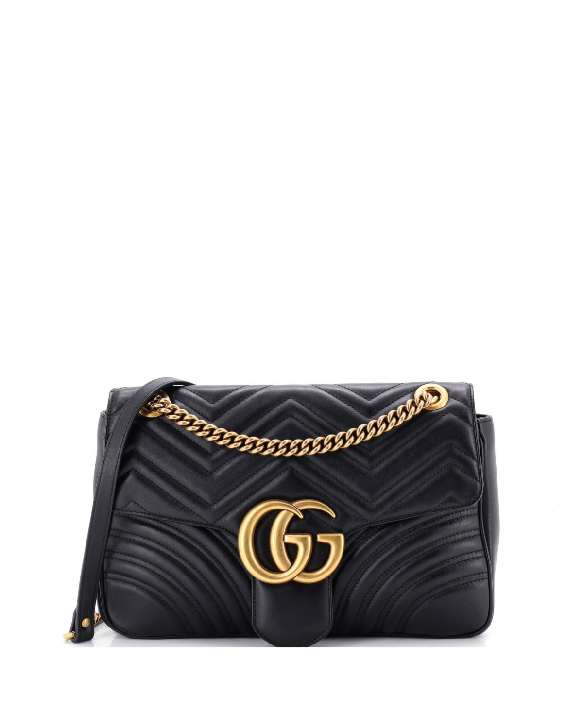Click here for Pre-Owned Gucci Medium Gg Marmont Flap Bag Matelas... prices