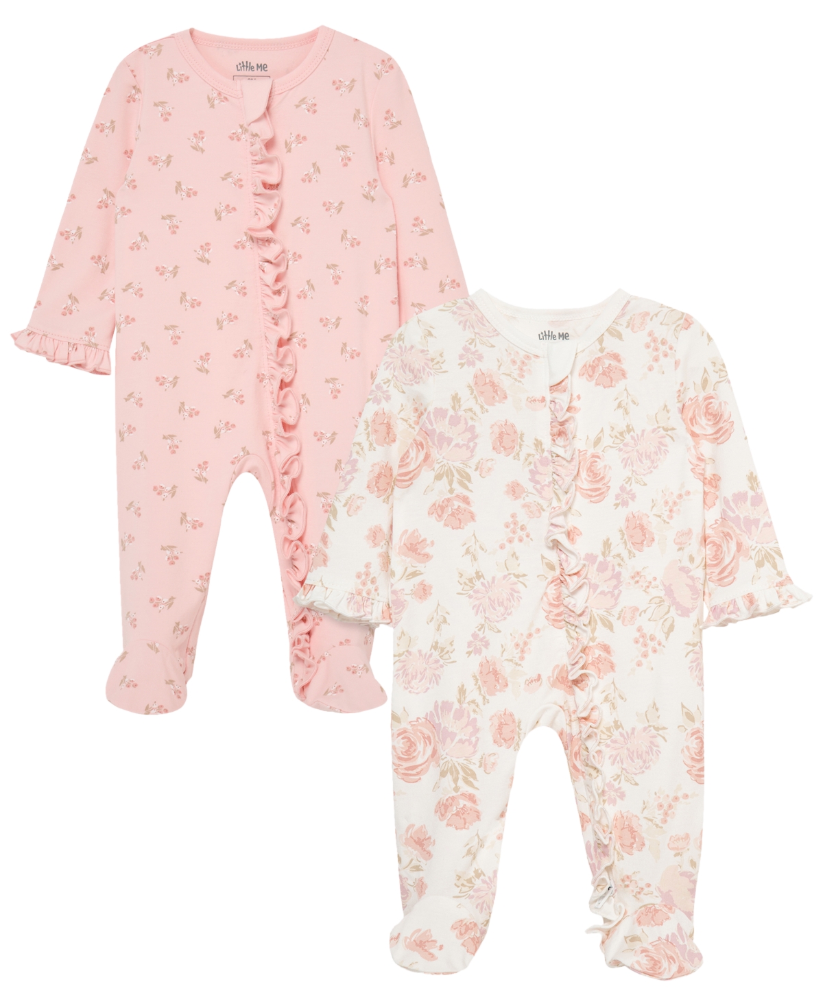 Click here for Little Me Baby Girls Long-Sleeve Coverall  2-Pack... prices
