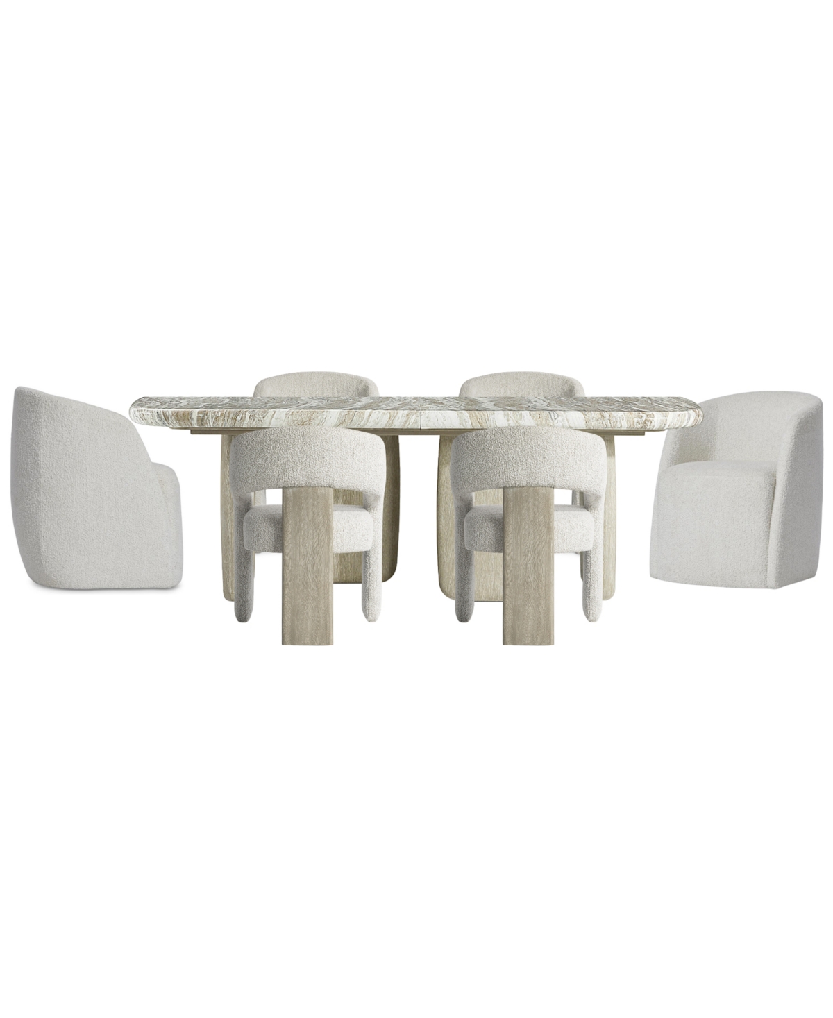 Click here for Bernhardt Arcadia 7-Piece Faux Stone Dining Set -... prices