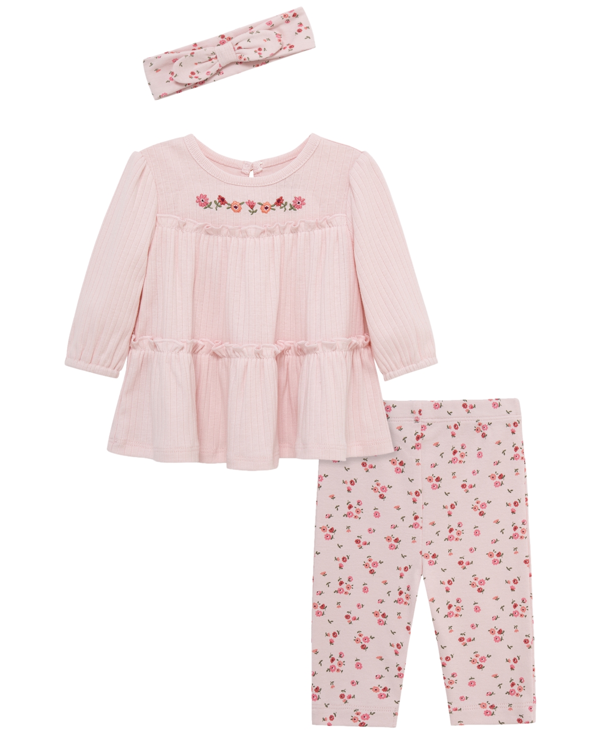 Click here for Little Me Baby Girls Ditsy Tunic Long-Sleeve Top... prices