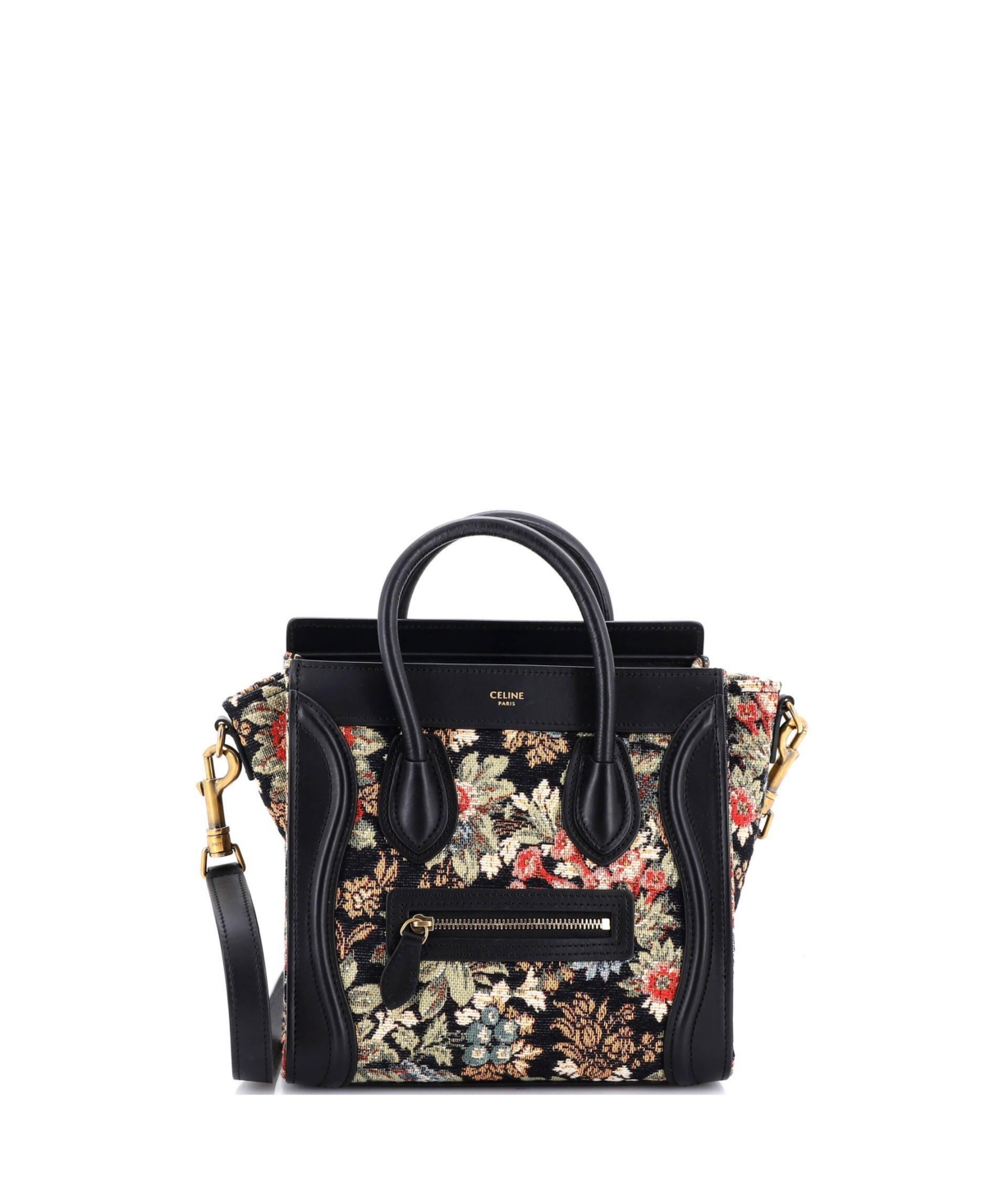 Click here for Pre-Owned Celine Nano Luggage Bag Printed Jacquard... prices