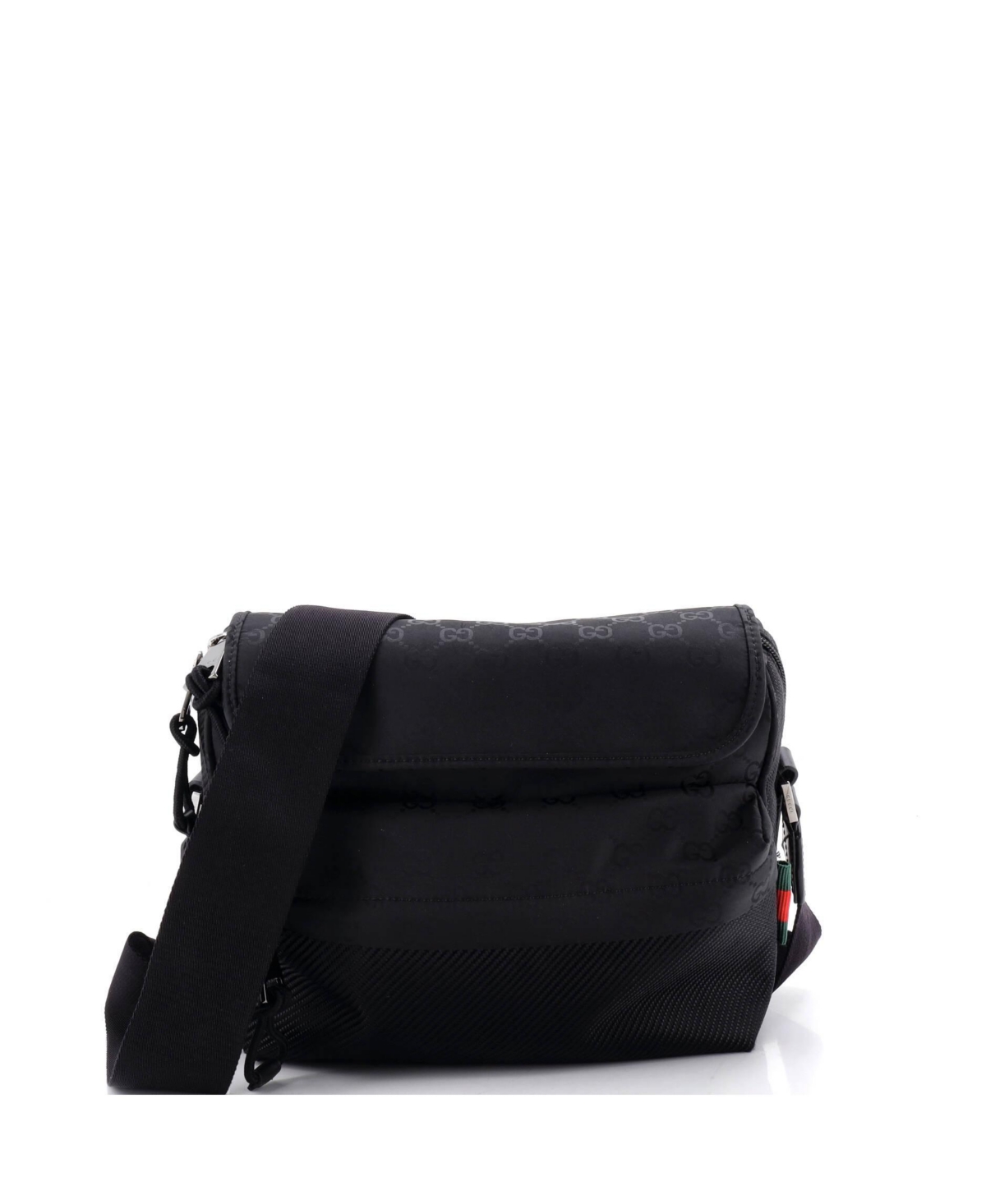 Click here for Pre-Owned Gucci Medium Web Flap Crossbody Bag Gucc... prices