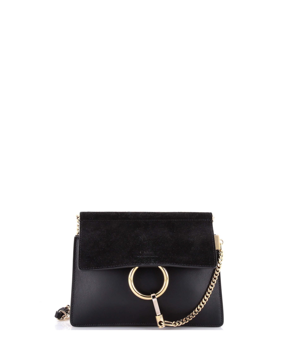 Click here for Pre-Owned Chloe Mini Faye Chain Shoulder Bag Leath... prices