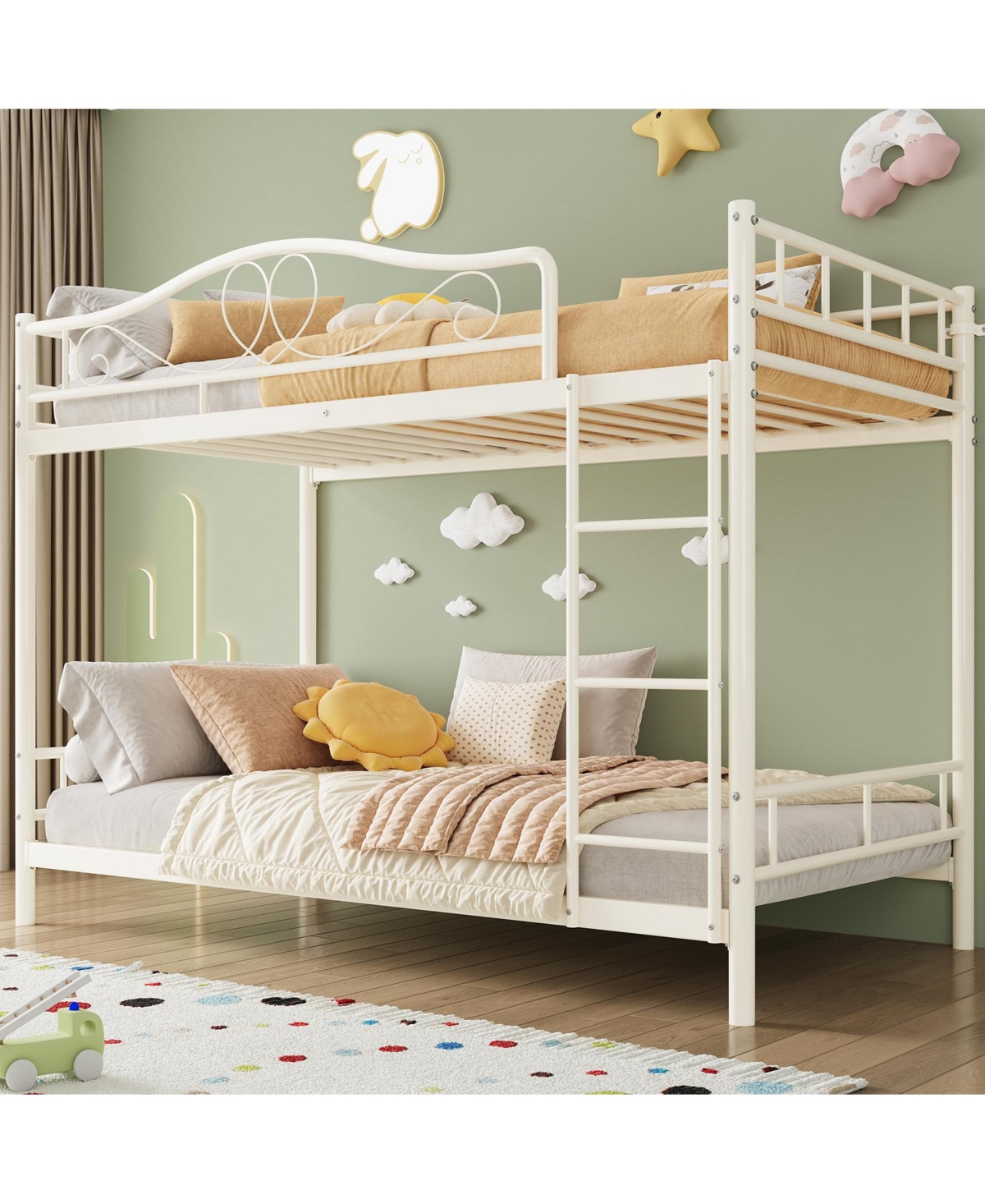 Click here for homfan Twin Over Twin Bunk Bed for Kids  Heavy Dut... prices
