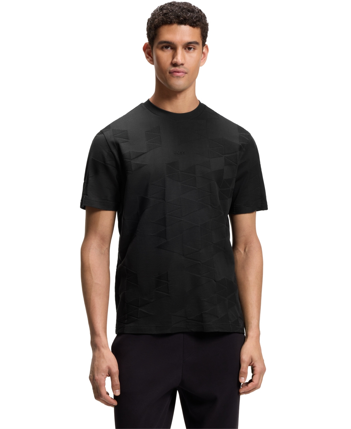 Click here for Boss by Hugo Boss Mens 3D-Jacquard Pattern Cotton... prices