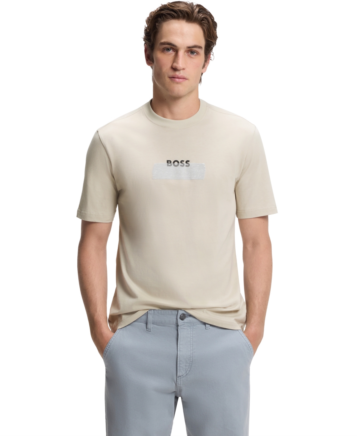 Click here for Boss by Hugo Boss Mens Cotton-Jersey Logo Artwork... prices