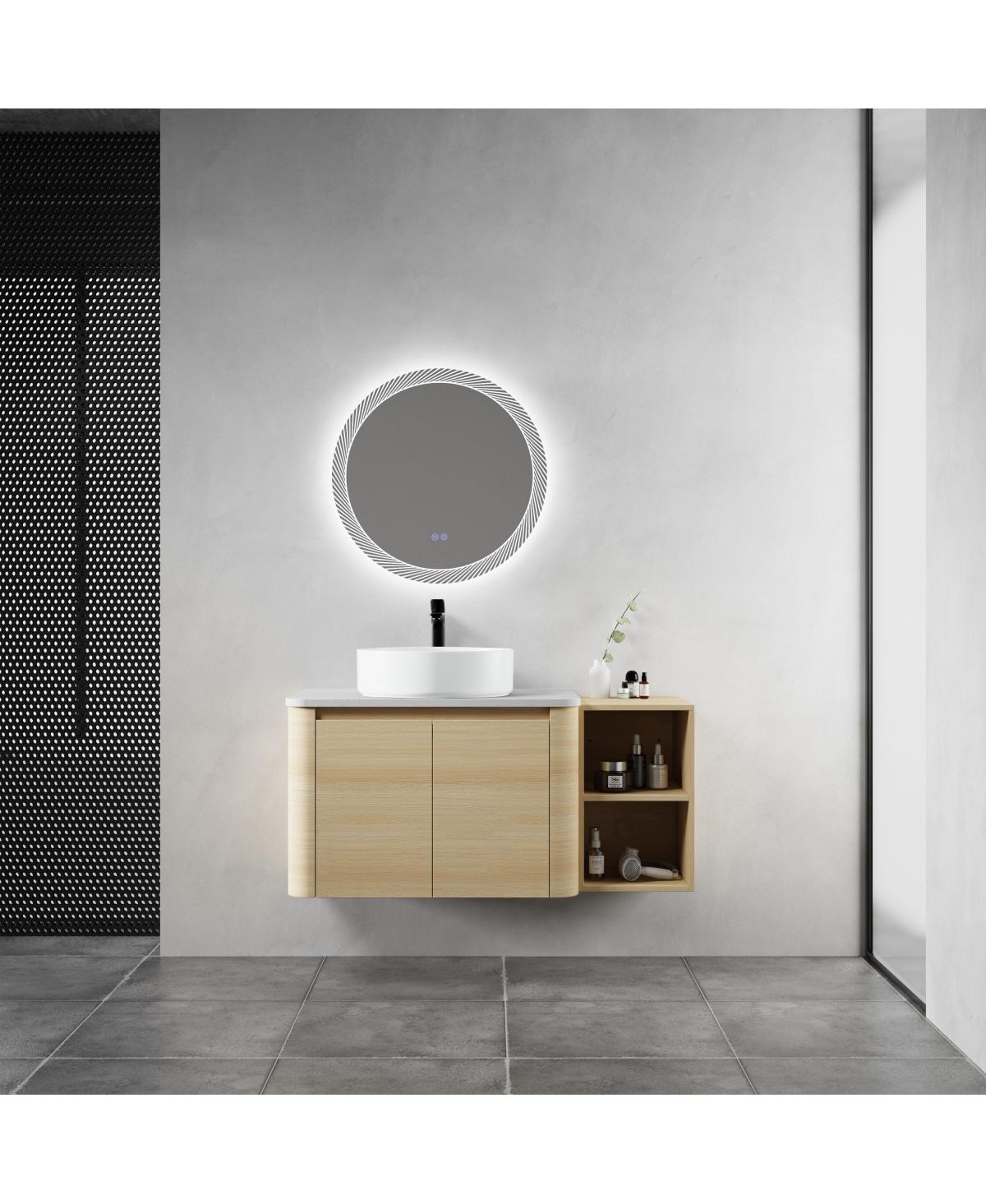 Click here for Sillysis 41 Inch Wall Mounted Bathroom Vanity with... prices