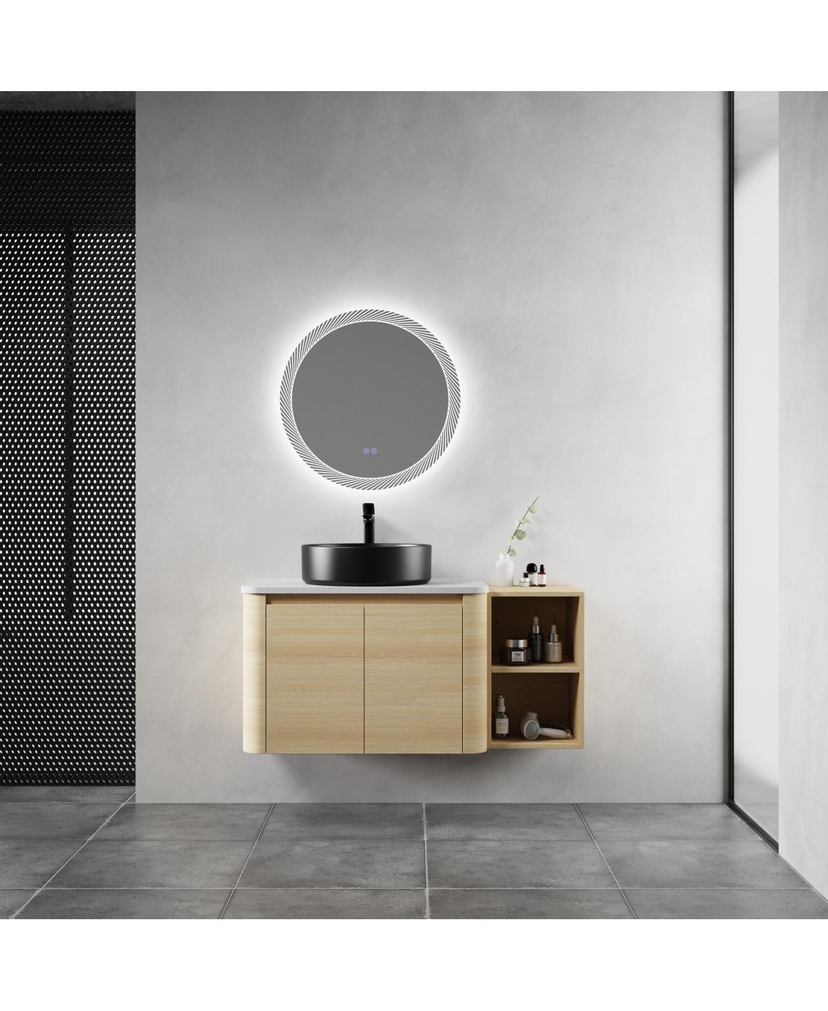 Click here for Sillysis 41 Inch Wall Mounted Bathroom Vanity with... prices