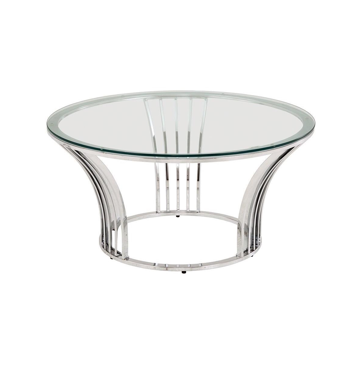 Click here for iNSPIRE Q Chrome Finish Coffee Table With Glass To... prices