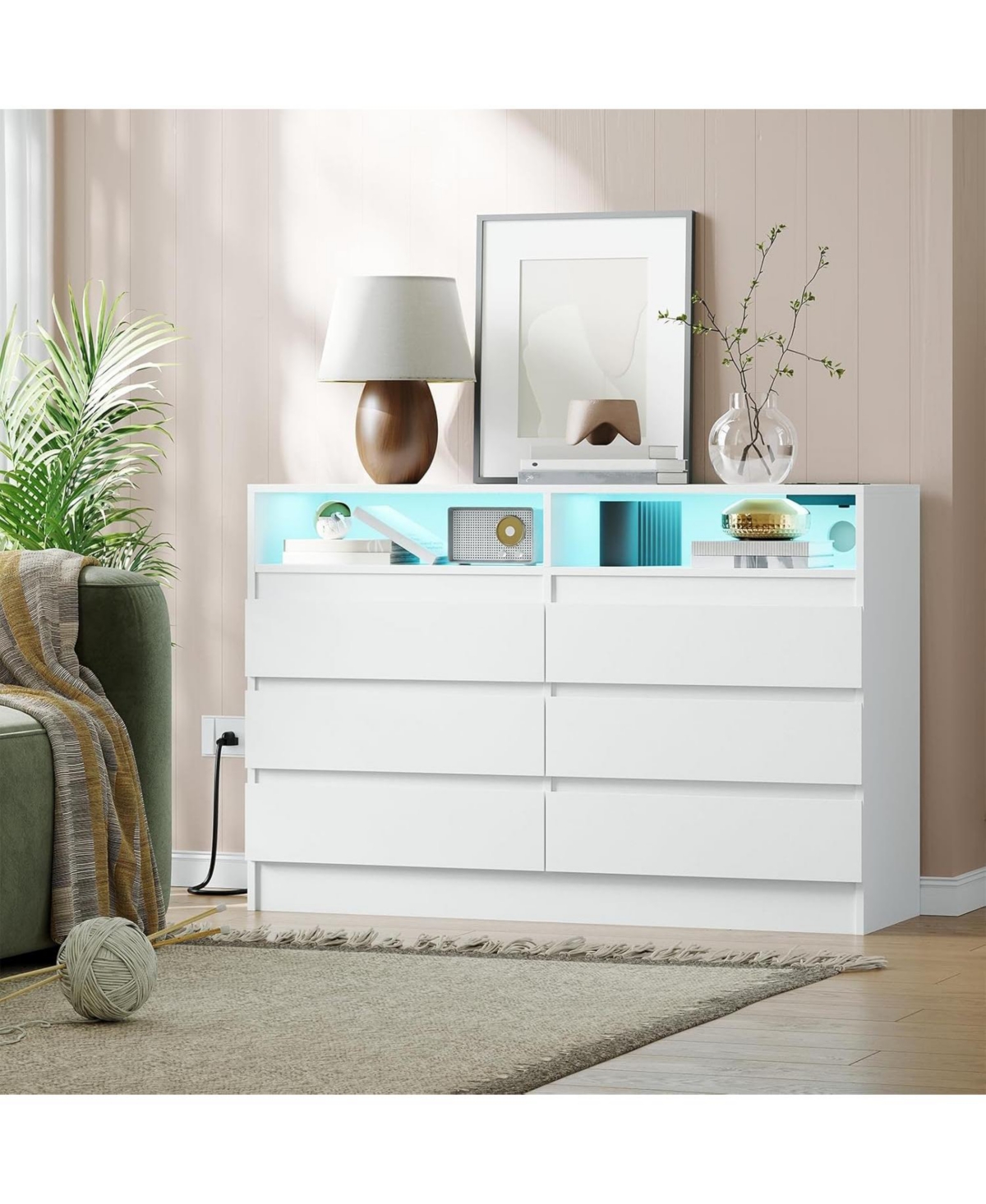 Click here for gaomon 6 Drawer Dresser with Charging Station and... prices