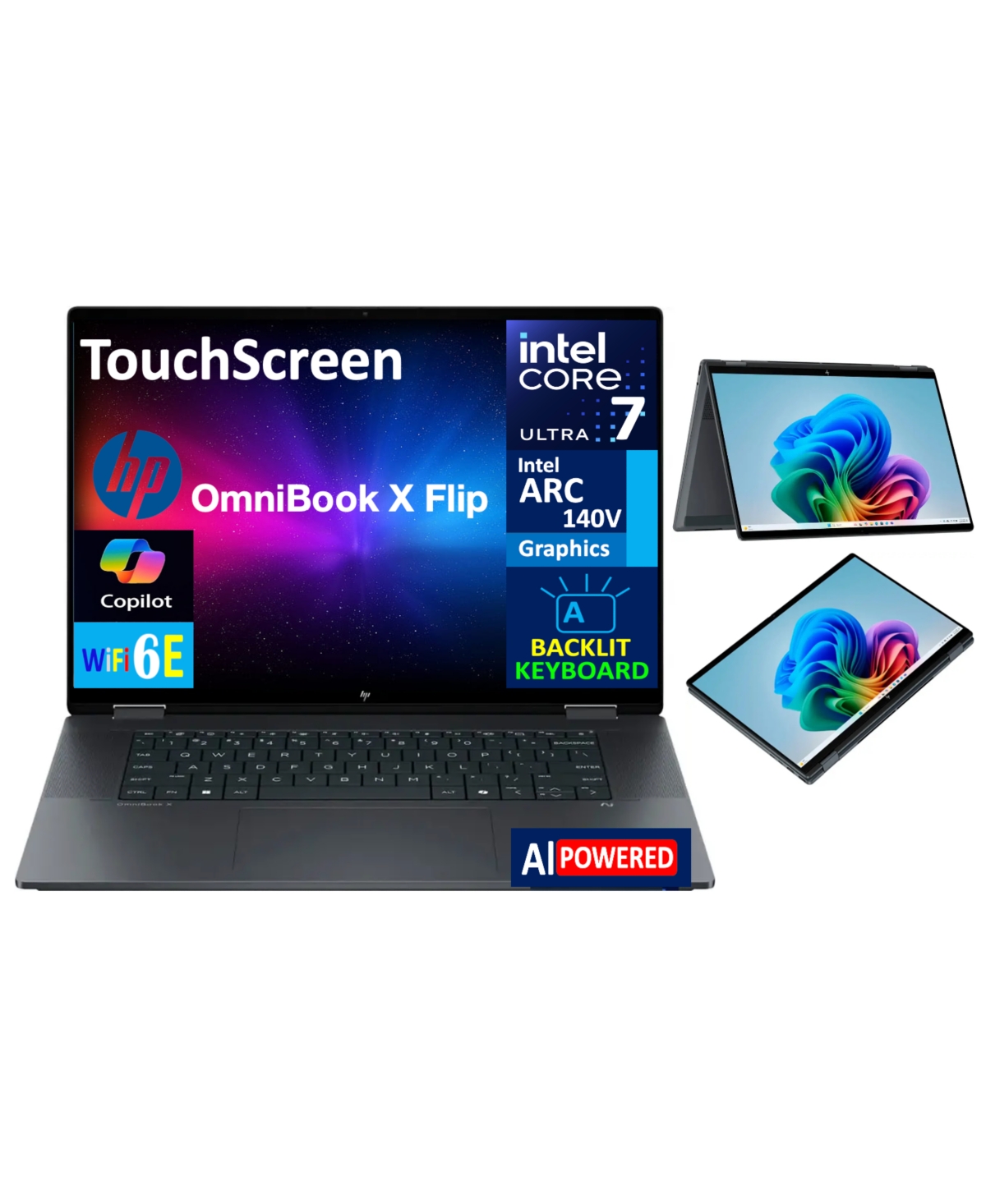 Click here for Hp OmniBook X Flip 2-in-1 2-in-1 Laptop 16.0 Wuxga... prices