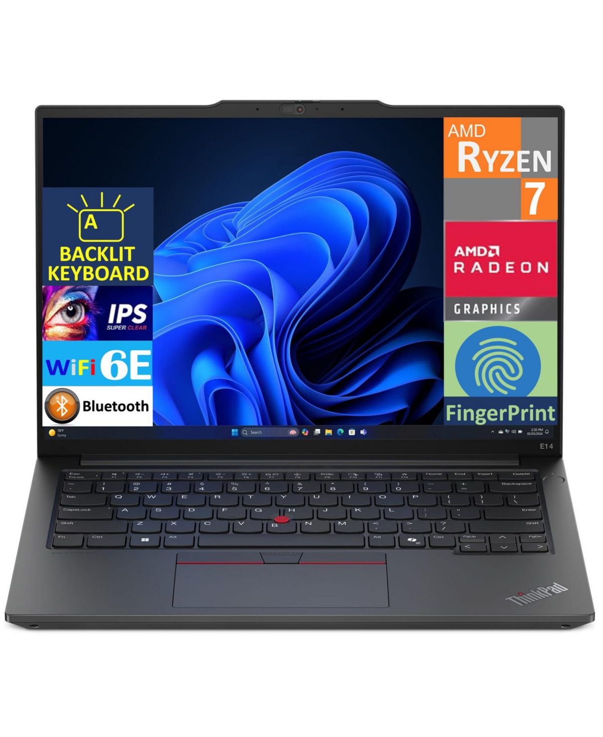 Click here for Lenovo Thinkpad E14 G6 Laptop (Ryzen 7 7735U  32GB... prices