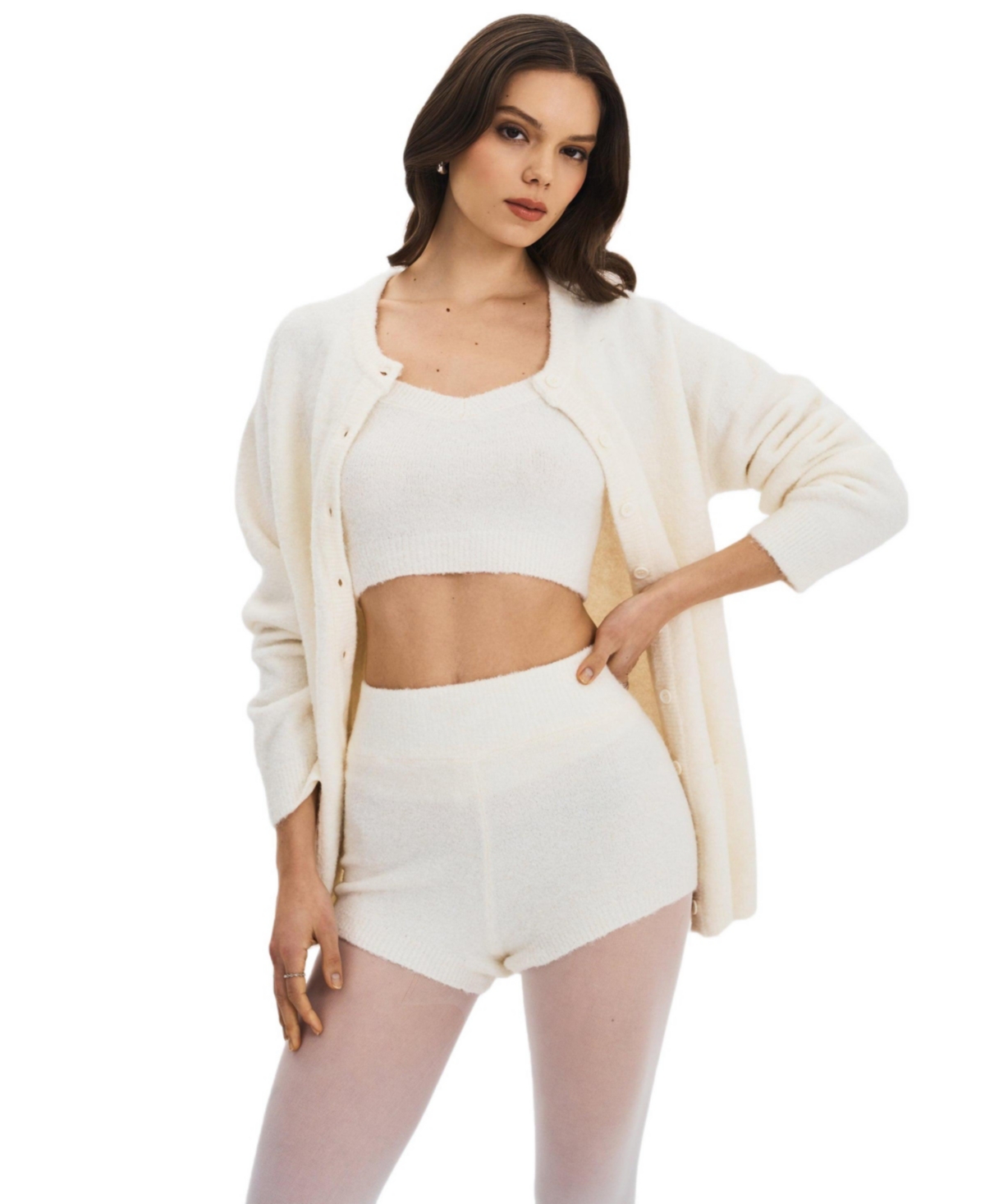 Click here for Miss Circle Womens Sera Wool-Blend Ribbed Knit Min... prices