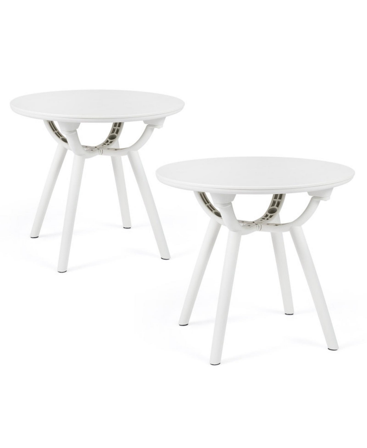 Click here for Gouun 20 In Circular Outdoor End Table Set of 2 We... prices