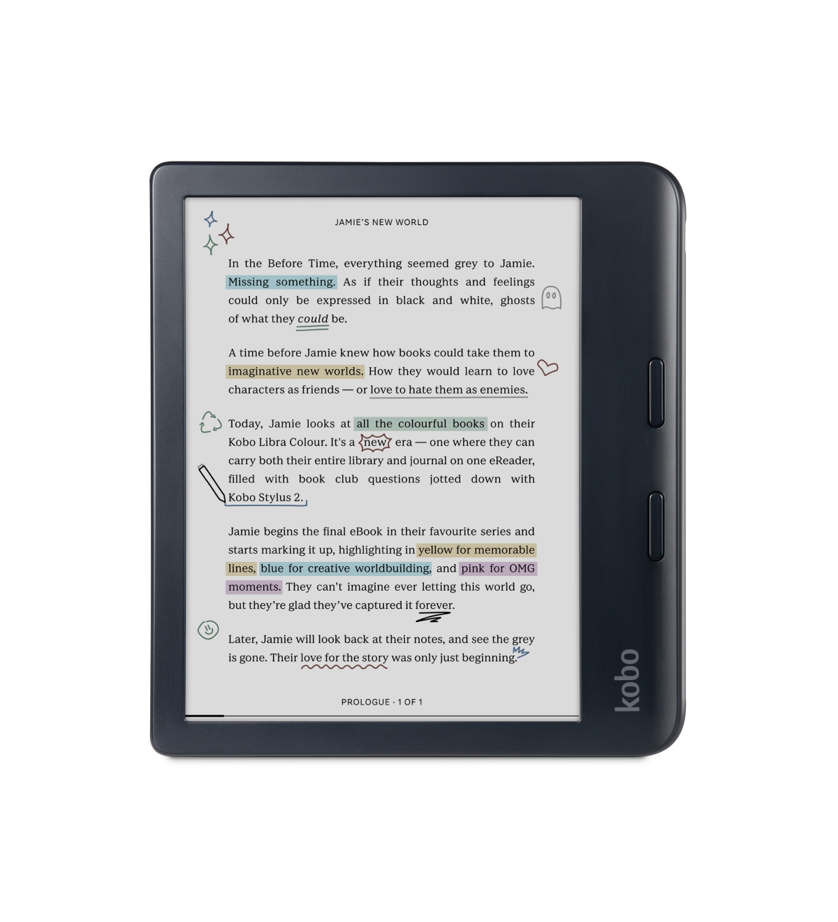 Click here for Kobo Libra Colour 7 32Gb E-Reader - Black prices