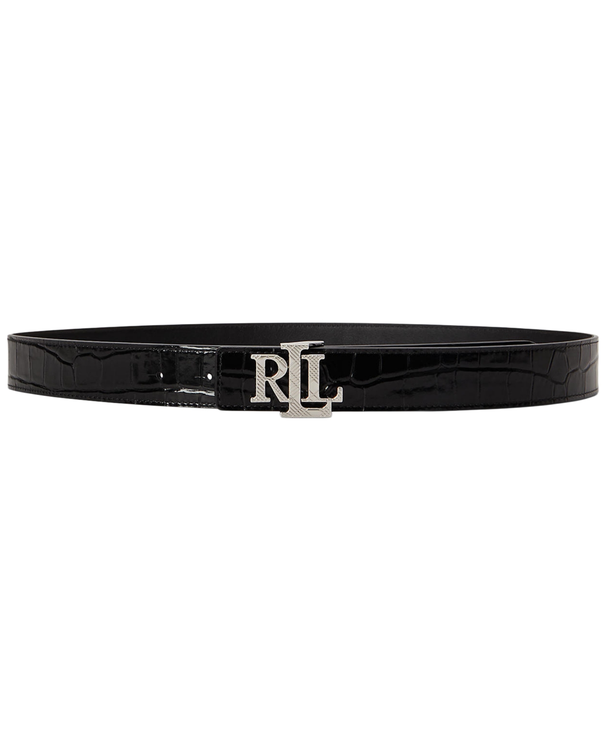 Click here for Lauren Ralph Lauren Glossy Croc Embossed Reversibl... prices
