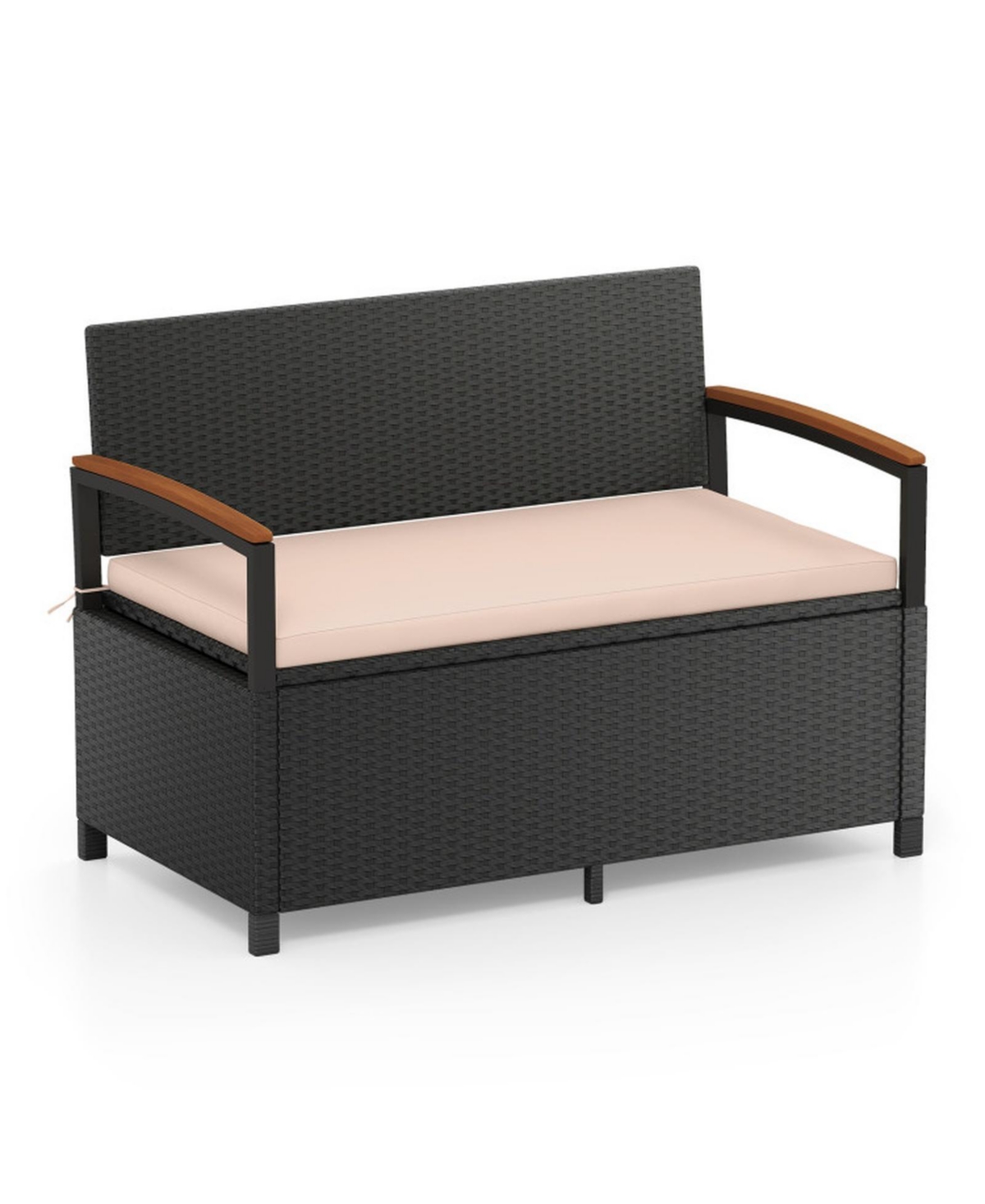 Click here for Sugift 46-Gallon Outdoor Storage Bench Deck Box Pa... prices