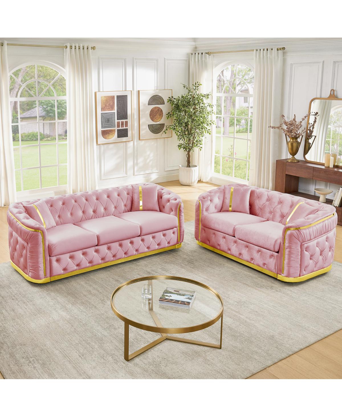 Click here for Streamdale Furniture 2-Piece and Velvet Chesterfie... prices