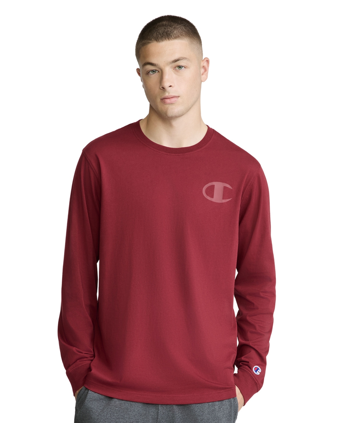 Click here for Champion Mens Large C Graphic Logo Long-Sleeve T-S... prices