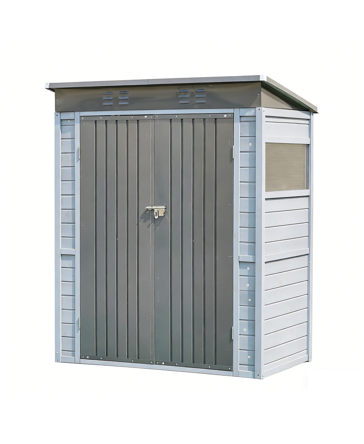 Click here for Clihome Iron-Wood Outdoor Tool Shed Waterproof Sto... prices