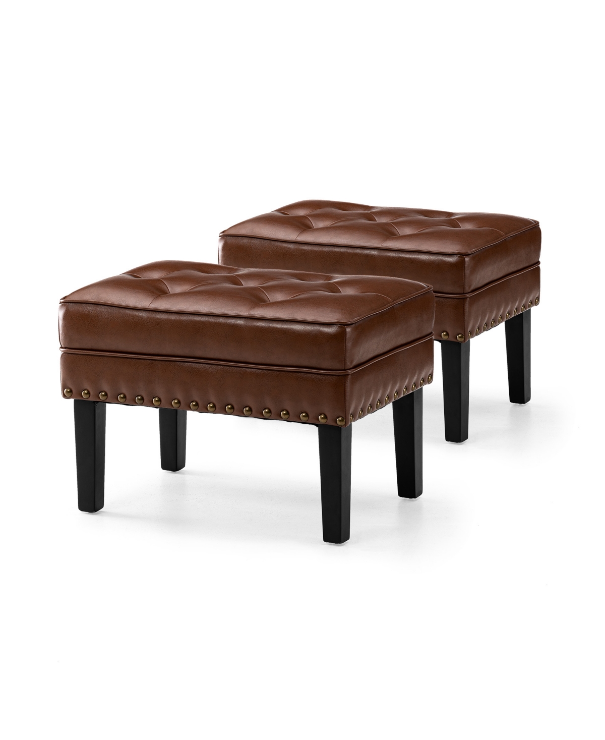 Click here for Glitzhome Mid-century Modern Leatherette Button-tu... prices
