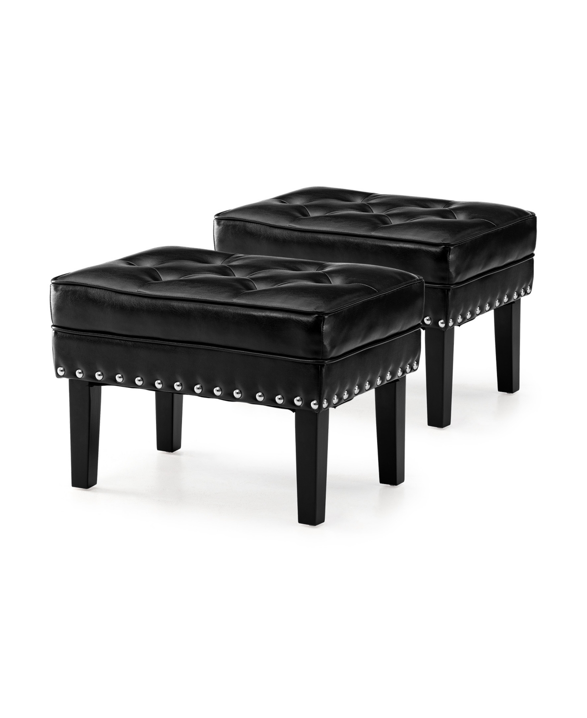 Click here for Glitzhome Mid-century Modern Leatherette Button-tu... prices