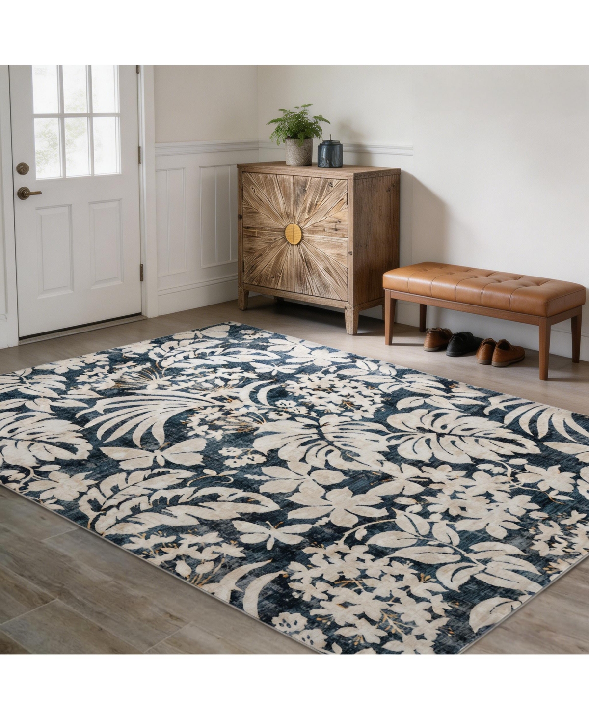 Click here for homfan 5x7 Ft Washable Area Rug  Plush Velvet Abst... prices